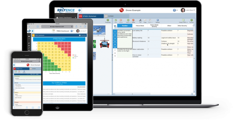 Relyence FMEA Software - Industry Leading Capabilities