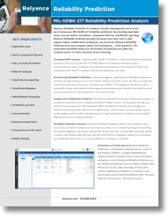 Relyence Reliability Prediction – Best-in-Class MTBF Calculation Software