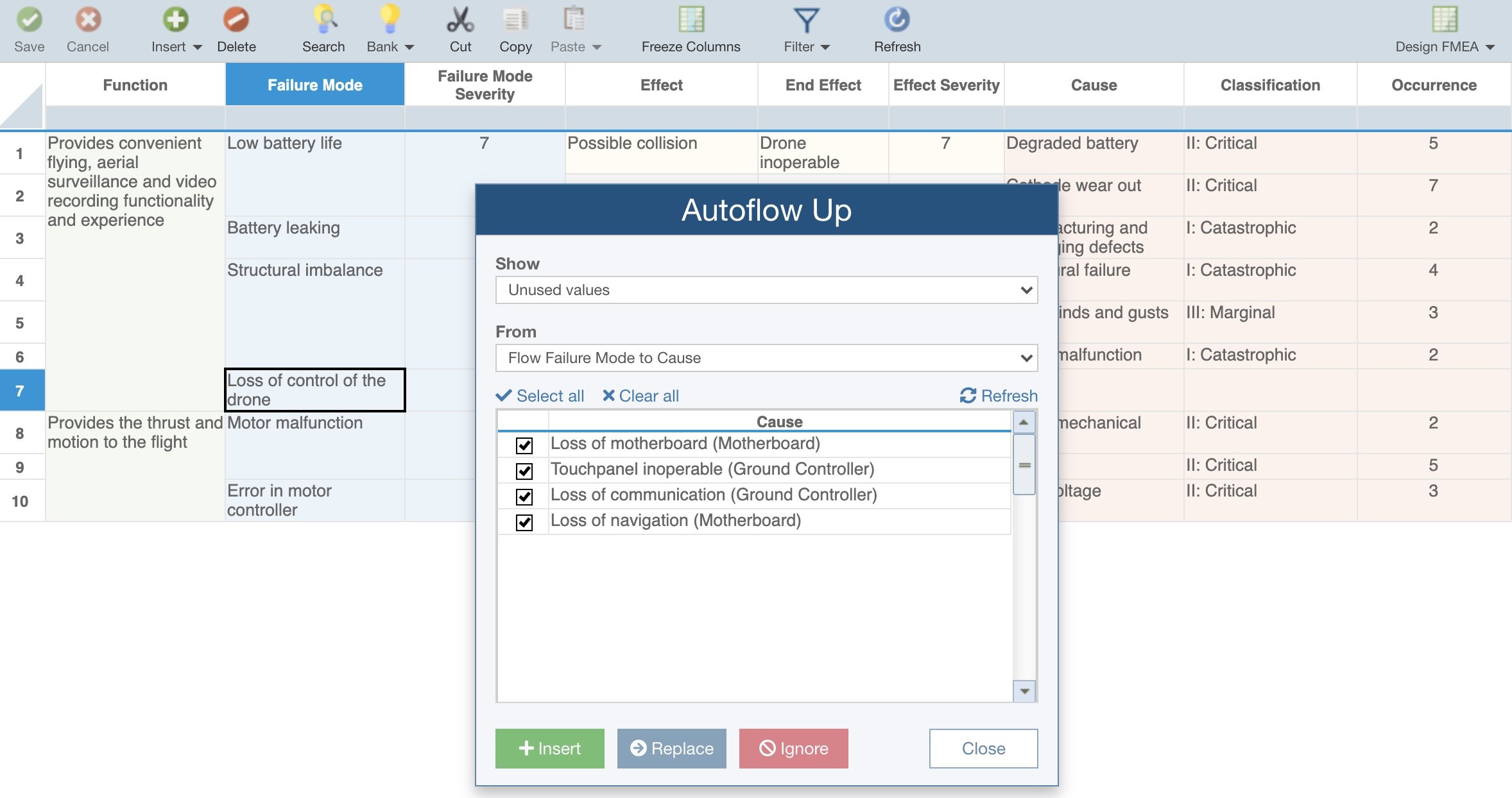 Relyence FMEA Data Autoflow for streamlined management of FMEA data