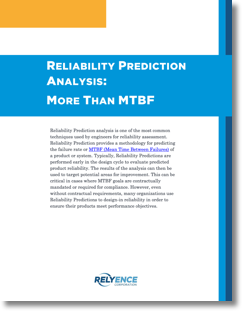 Relyence Reliability Prediction – Best-in-Class MTBF Calculation Software
