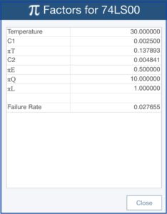 How are Failure Rates Calculated in Reliability Prediction Analysis?